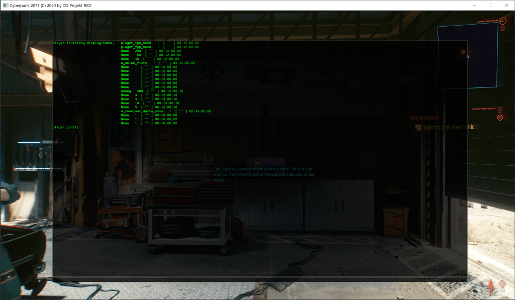 CyberConsole - Cyberpunk 2077 Mod