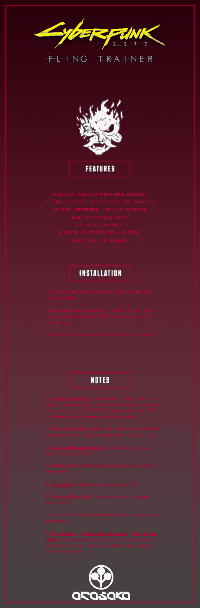 Cyberpunk 2077 Trainer - FLiNG - Auto Update - Cyberpunk 2077 Mod