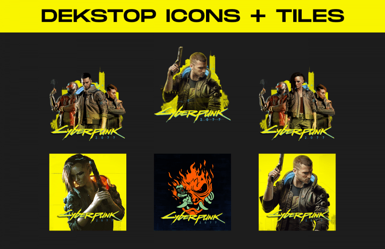 Cyberpunk 2077 - High Quality Icons and Tiles - Cyberpunk 2077 Mod