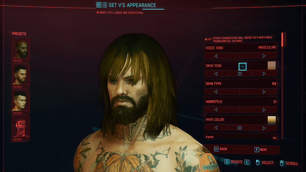Metalhead Male V - Cyberpunk 2077 Mod