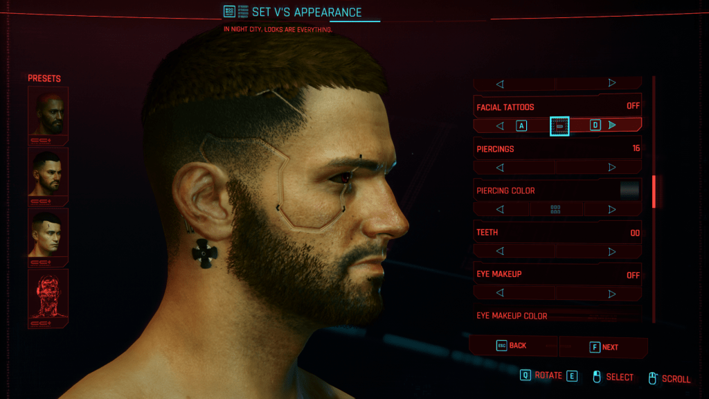 Promo - Cover Art Male V preset - Cyberpunk 2077 Mod