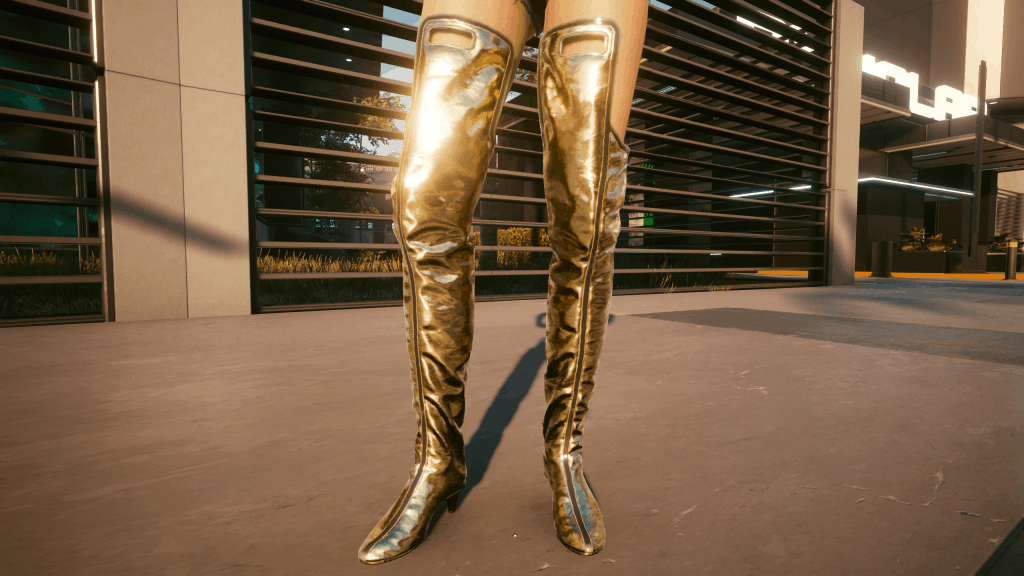 Boots Above Knee - Color Variants - Cyberpunk 2077 Mod