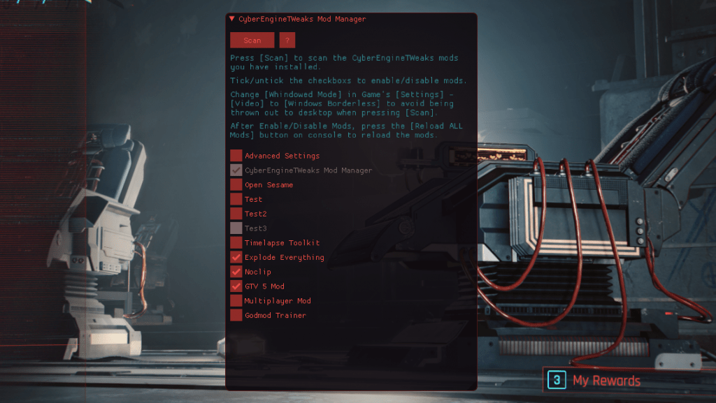 Cyberpunk 2077 Cyber Engine Tweaks Hotkey Cyberpunk 2077 Cyber Engine Tweaks Hotkey
