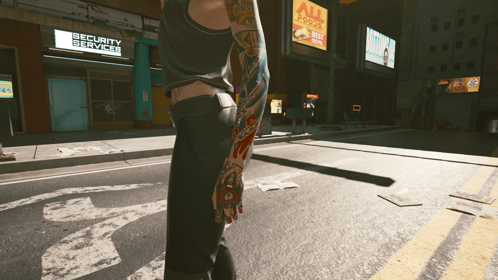 Female arm tattoo - Cyberpunk 2077 Mod