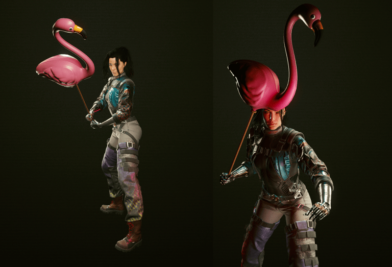 Flamingo Weapons - Baton and Katana - Cyberpunk 2077 Mod