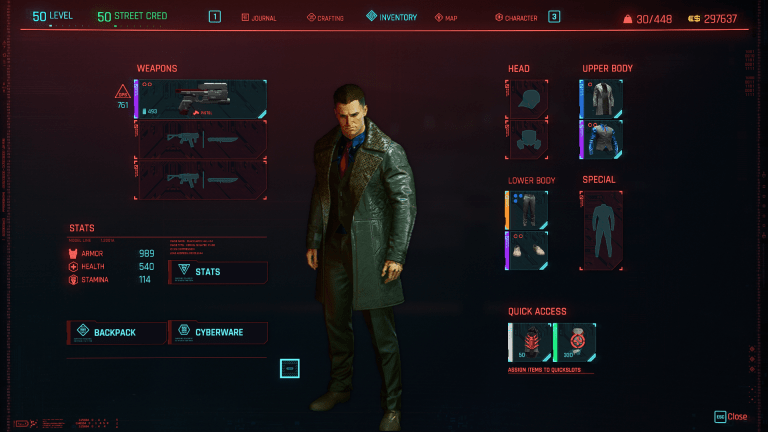 Rick Deckard Blade Runner Level 50 100 percent - Cyberpunk 2077 Mod
