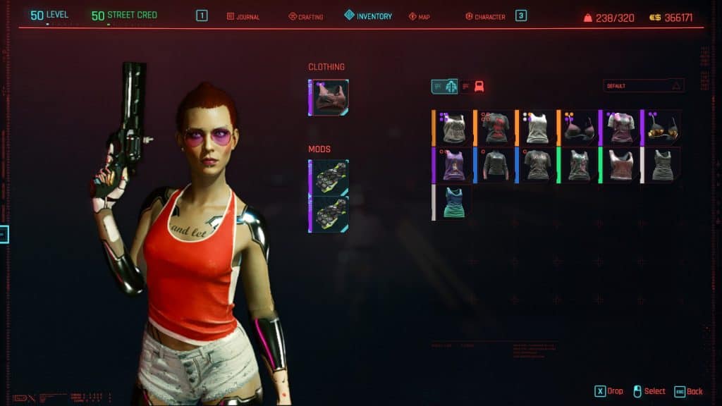 Alt Cunningham's top RED - Cyberpunk 2077 Mod