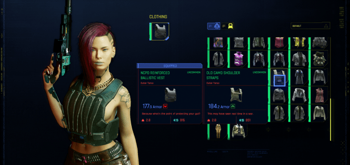 Cyberpunk 2077 Clothing Mods | Cyberpunk 2077 Armour Mods