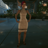 Hanako Dress and Shoes All Colors - Cyberpunk 2077 Mod