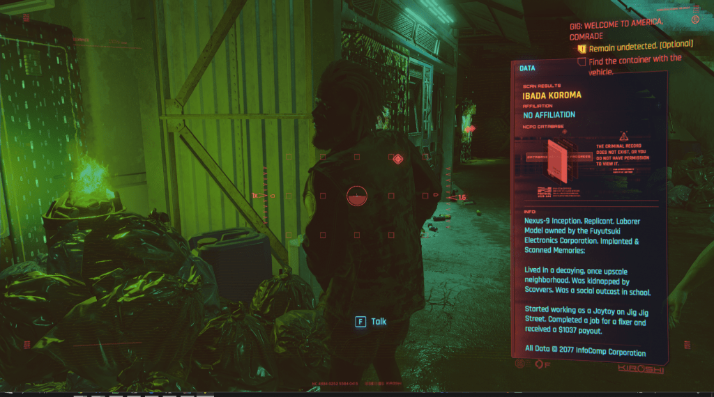Kiroshi Optics Scanner - Blade Runner Unit Server Access - Cyberpunk ...
