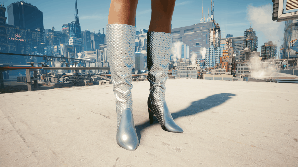 Boots High All Colors Variants - Cyberpunk 2077 Mod