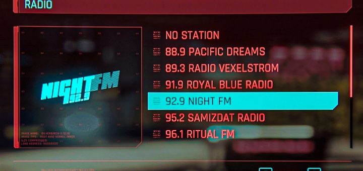 Punk Radio Station - Cyberpunk 2077 Mod