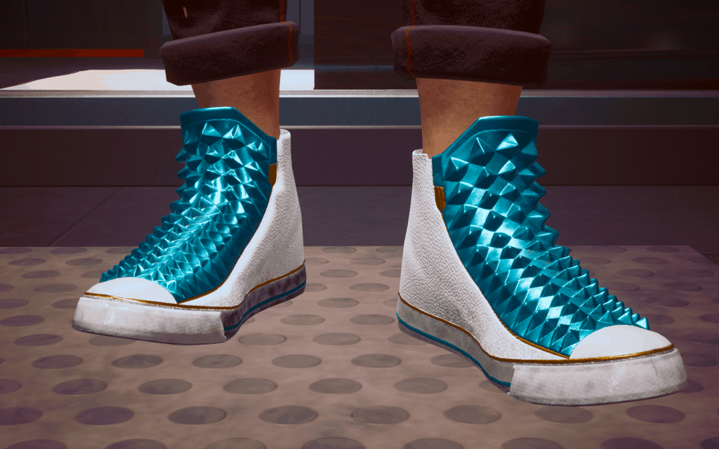 Spiked Sneakers for Male V - Cyberpunk 2077 Mod