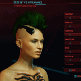 Cyber Mohawk Haircut replacer for both genders - Cyberpunk 2077 Mod