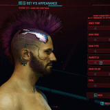 Cyber Mohawk Haircut replacer for both genders - Cyberpunk 2077 Mod