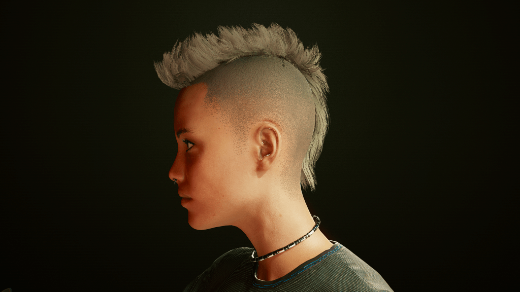 Female Shaved Rattail Mohawk - Cyberpunk 2077 Mod