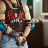 Knee and elbow pads for male V - Cyberpunk 2077 Mod