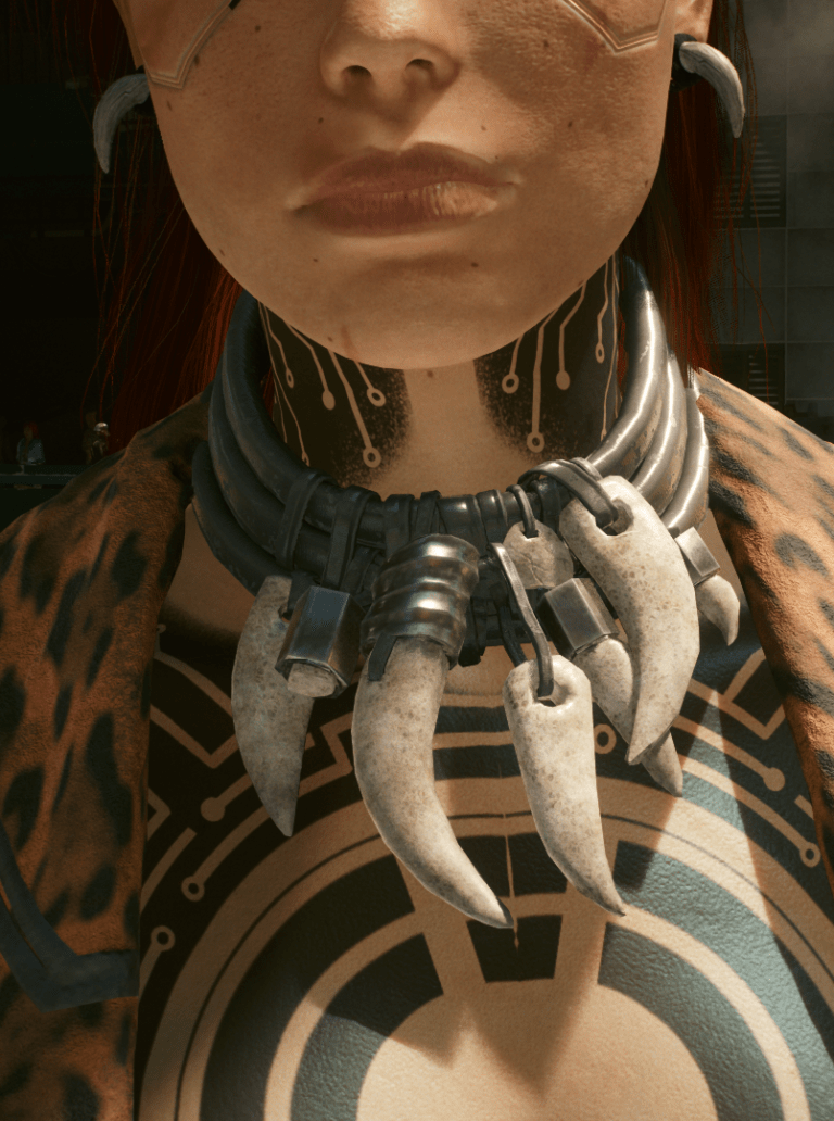 Voodoo Boys Bone Neckless Collection - Cyberpunk 2077 Mod