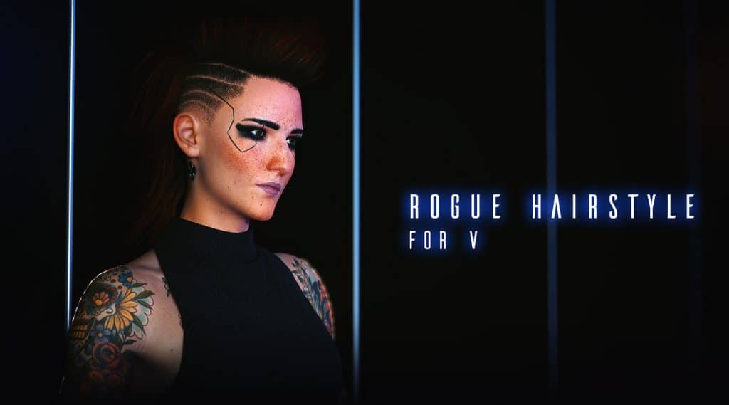 Rogue Haircut for V - Cyberpunk 2077 Mod