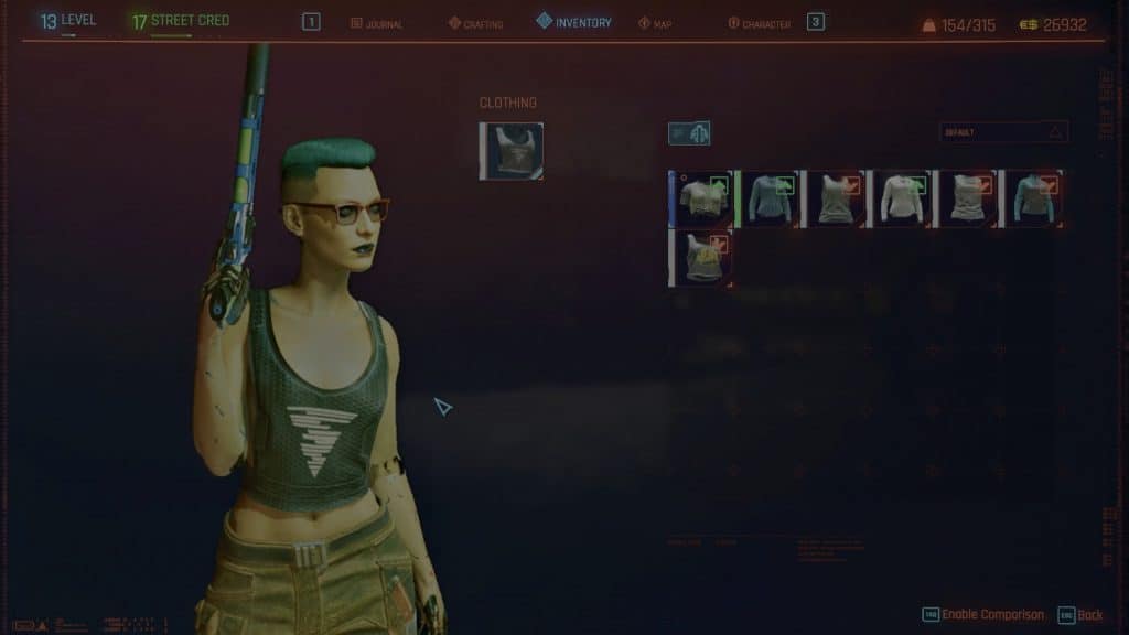 Skin Tone Gray Mesh - No Clipping Clothes - Cyberpunk 2077 Mod