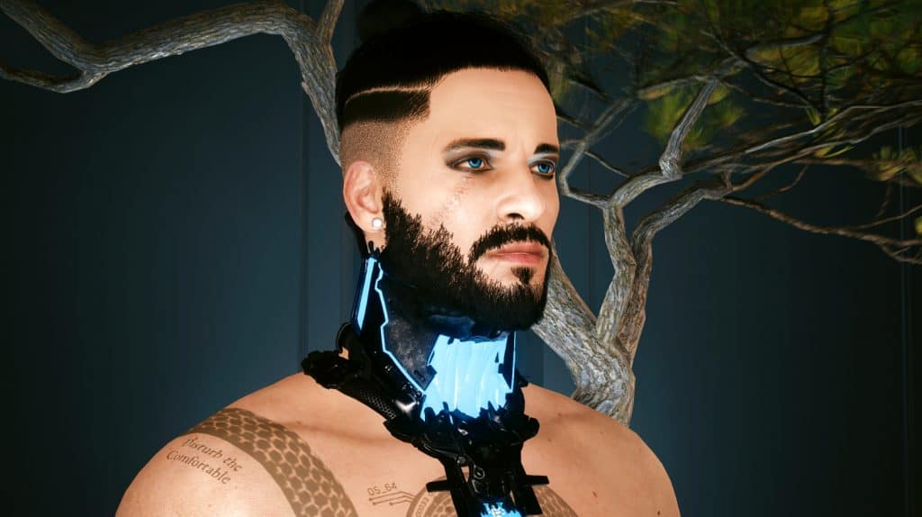 Takemura Neck Pack MaleV - Cyberpunk 2077 Mod