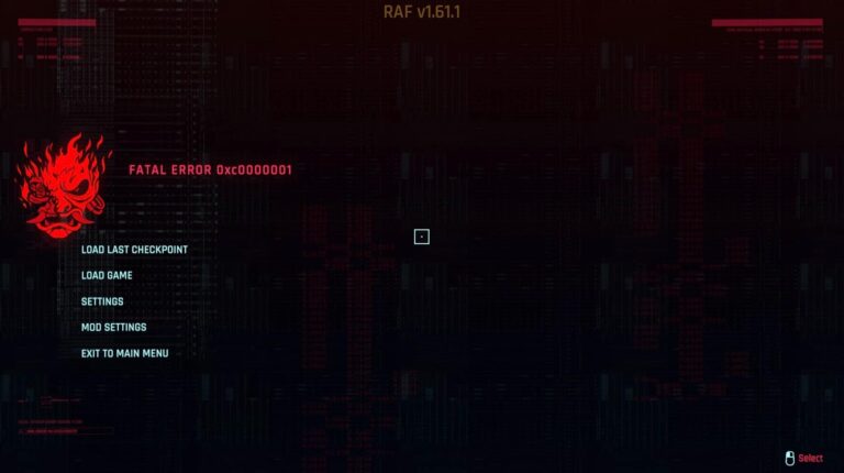 Alternative Death Screen - Cyberpunk 2077 Mod