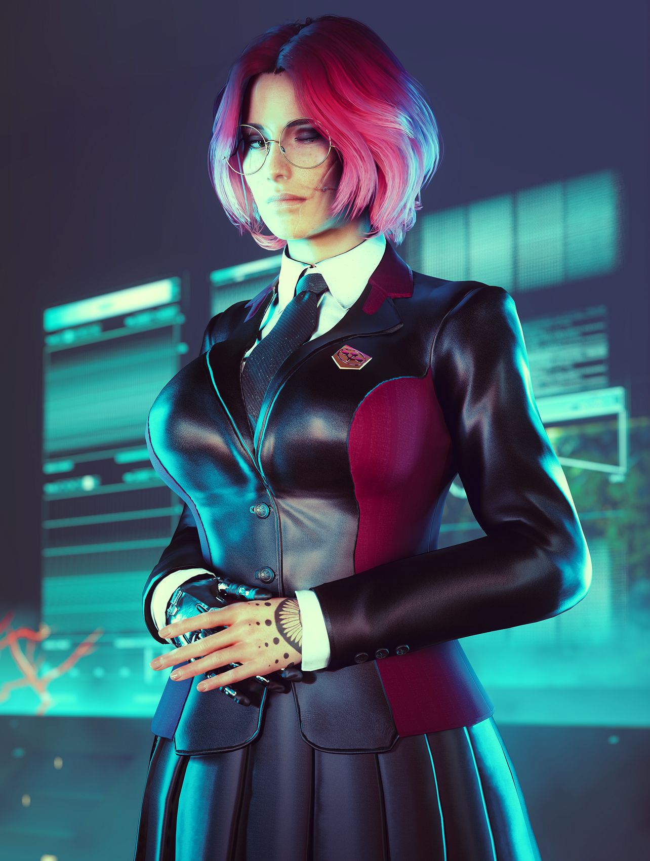 Edgerunners – Arasaka Academy Female Uniform - Cyberpunk 2077 Mod