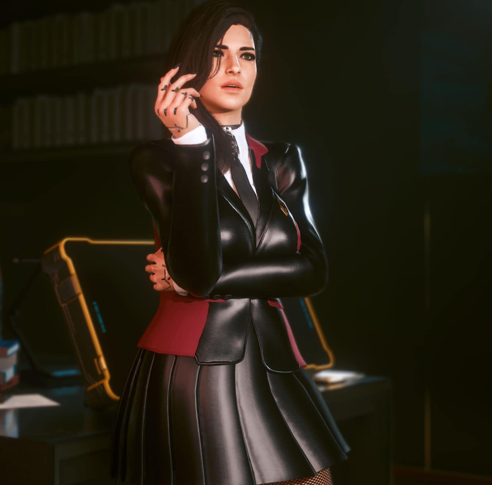 Edgerunners – Arasaka Academy Female Uniform - Cyberpunk 2077 Mod
