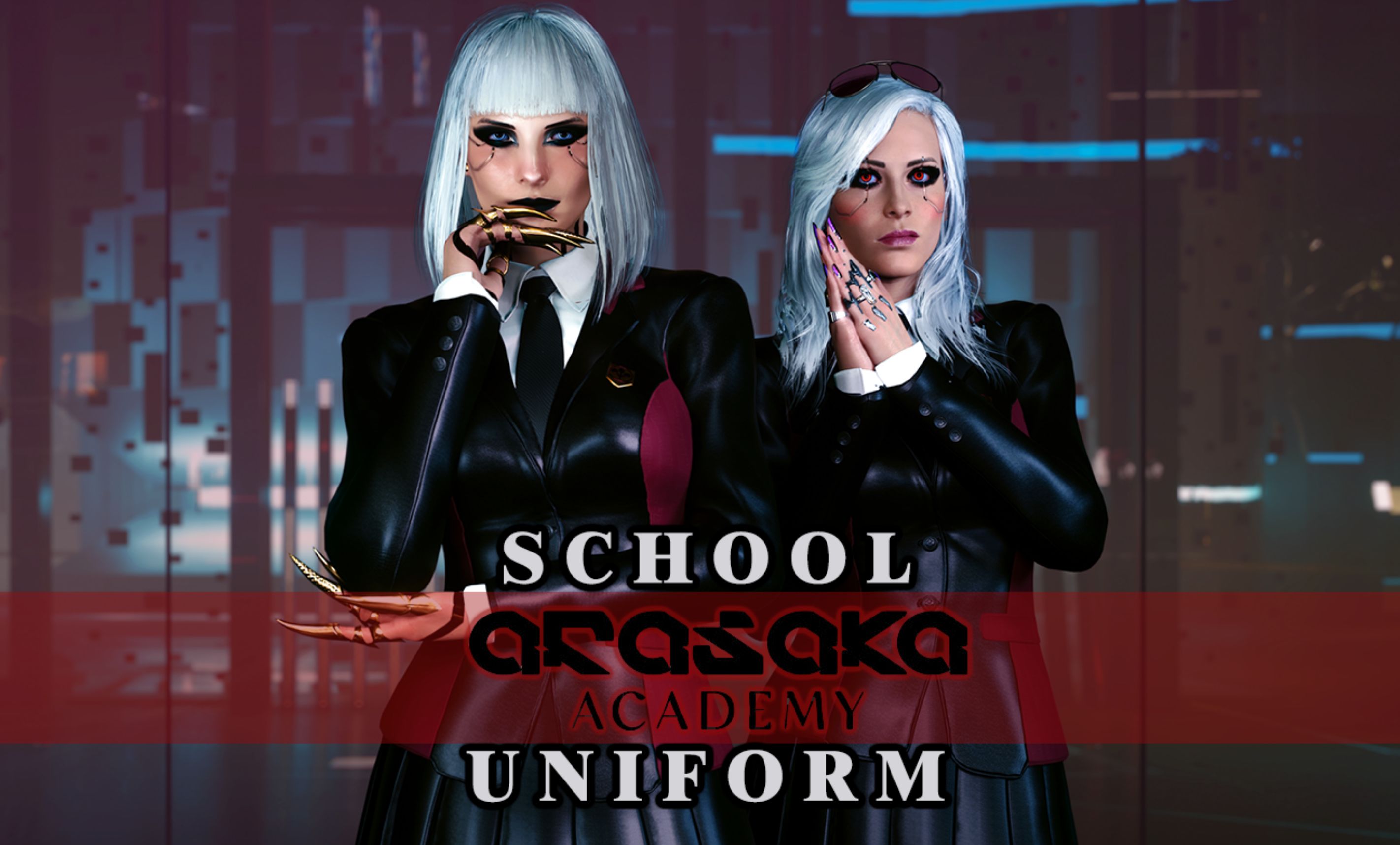 Edgerunners – Arasaka Academy Female Uniform - Cyberpunk 2077 Mod