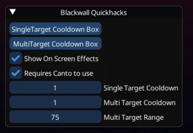 Custom Blackwall quickhacks - Cyberpunk 2077 Mod