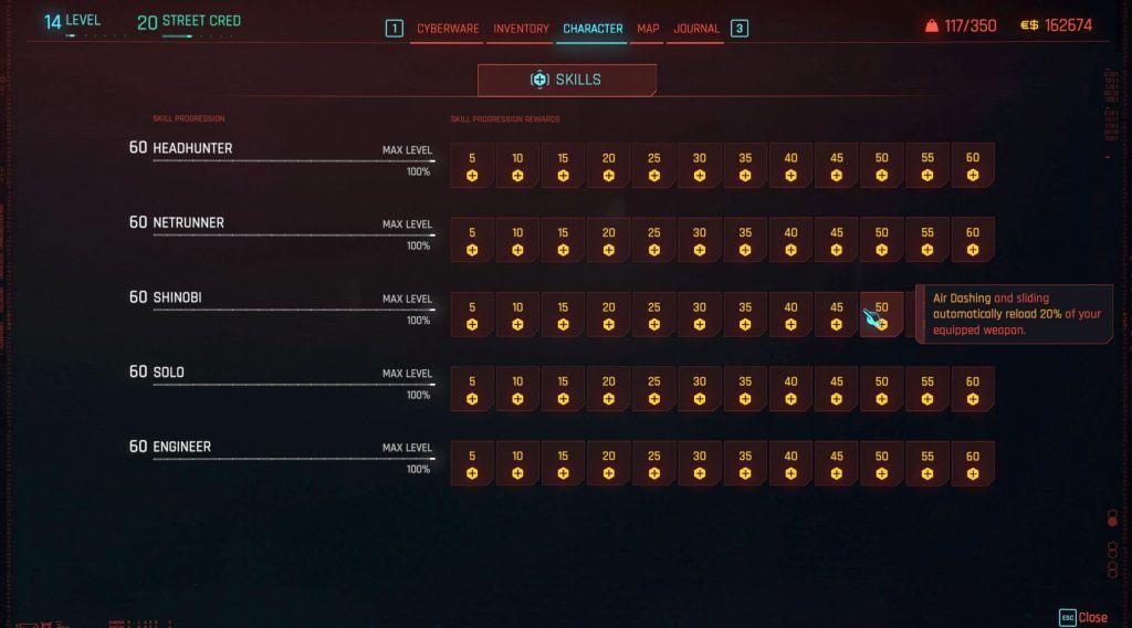 Fix Skill Progression Rewards Not Applying - Cyberpunk 2077 Mod