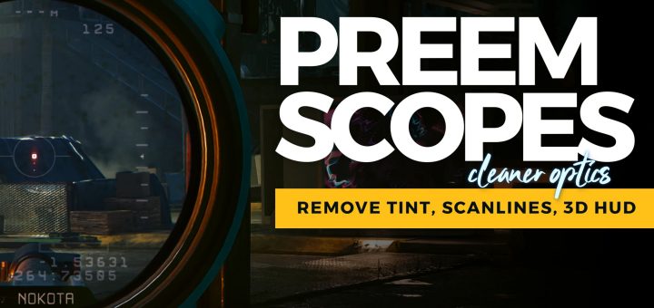 Preem Scopes Cyberpunk 2077 Mods | CP 2077 Preem Scopes Mods