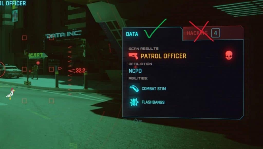 Scan Mode - Default to Data Tab - Cyberpunk 2077 Mod