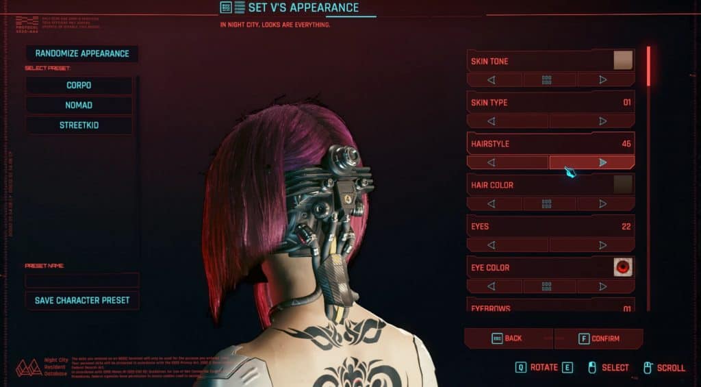 Songbird Neck Cyberware and Hairstyles - Cyberpunk 2077 Mod