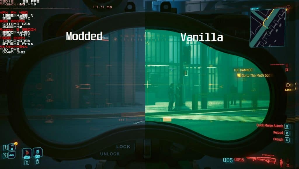 Transparent Scopes - Cyberpunk 2077 Mod