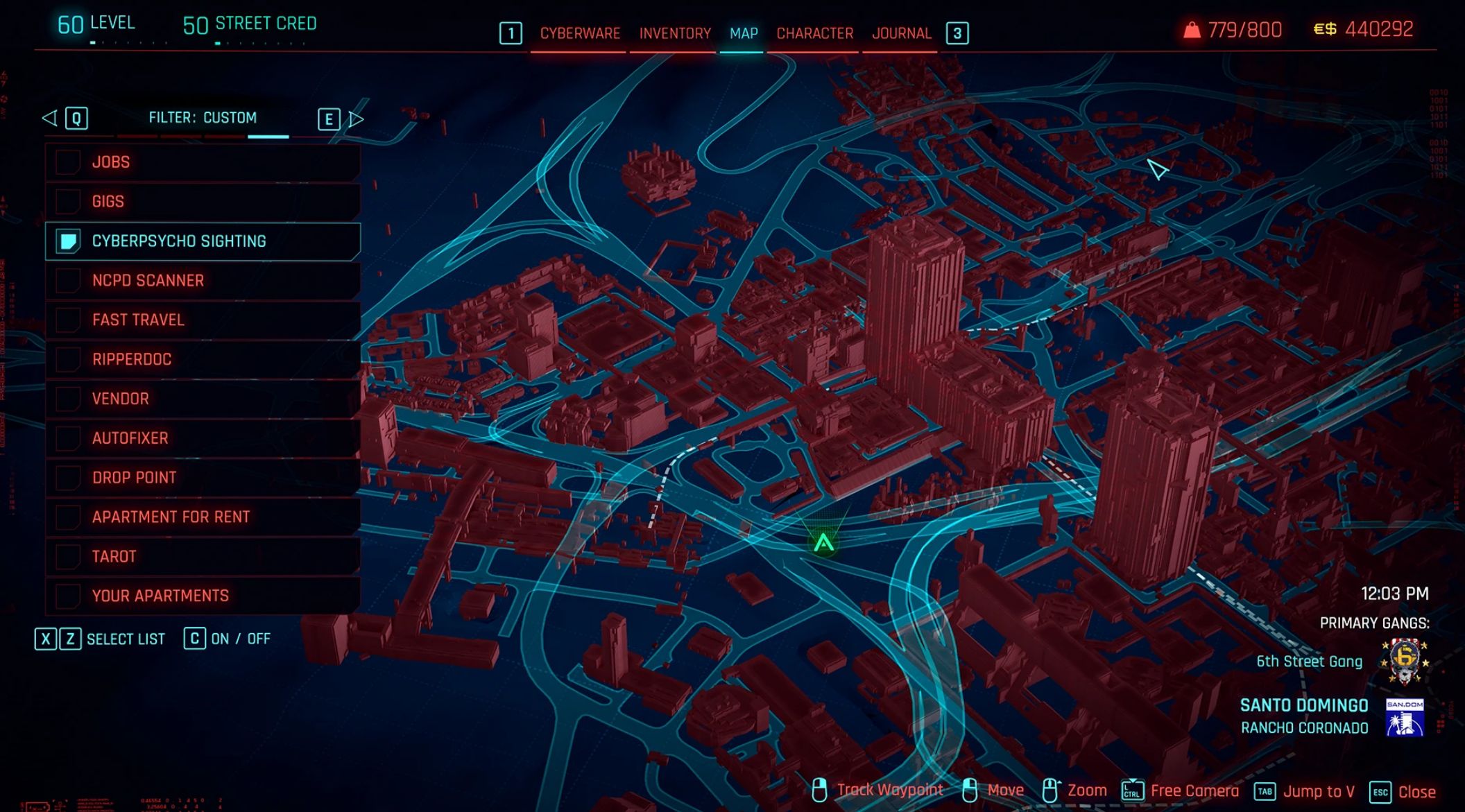 3D World Map Fixed v1.1 - Cyberpunk 2077 Mod