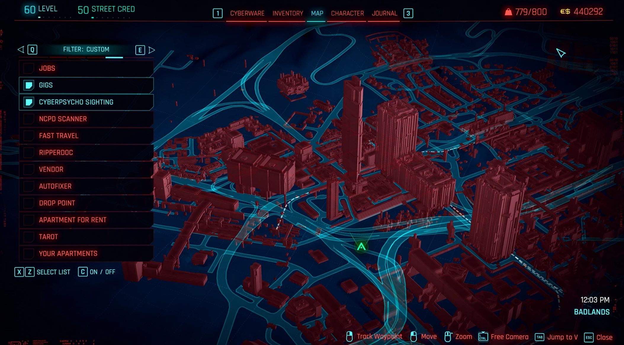 3D World Map Fixed v1.1 - Cyberpunk 2077 Mod
